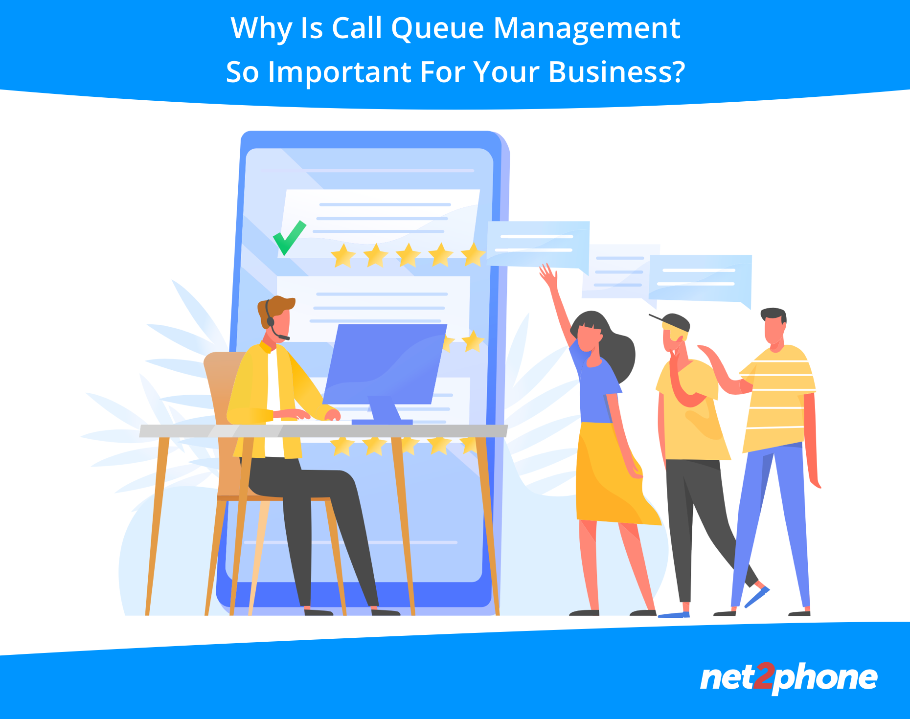 What is Call Queue? How It Can Help Your Business | net2phone