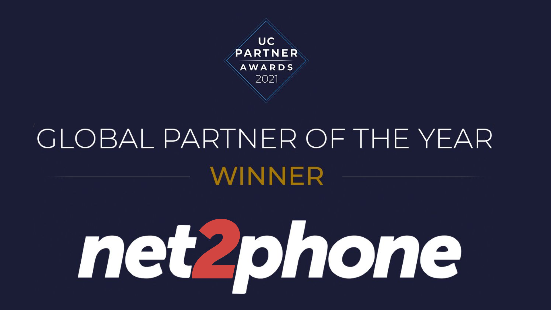 net2phone Named Global Partner of the Year by UC Partner Awards